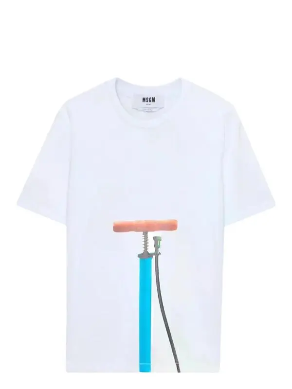 MSGM Graphic-print T-shirt - White