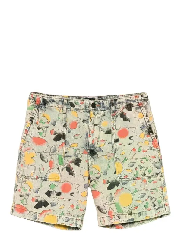 Paul Smith Flora-print Shorts - Neutrals