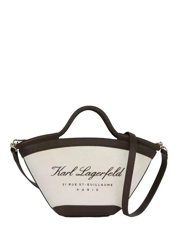 Karl Lagerfeld Small Hotel Karl Beach Bag - Neutrals