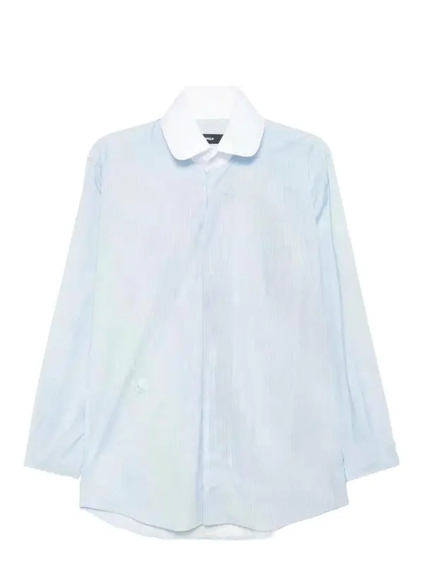 Karl Lagerfeld Modern Fit Collared Shirt - Blue