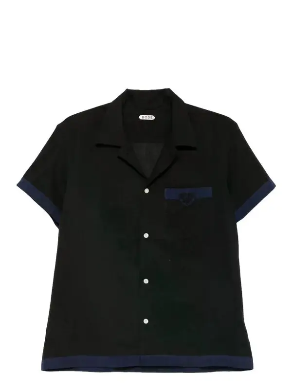 BODE Heart Deco Short-sleeve Shirt - Black