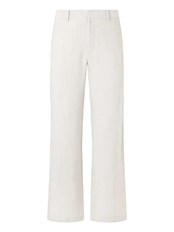 Barena Venezia Delfo Lisca Herringbone Suit Trousers - Ecru