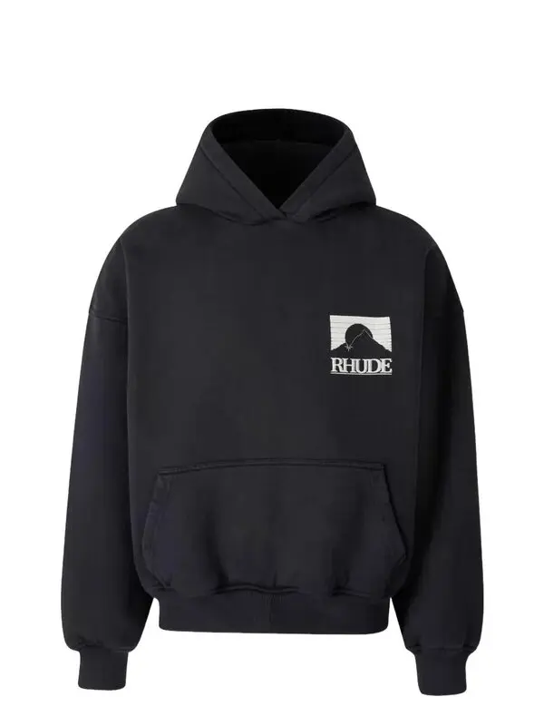 Rhude Graphic-print Hoodie - Black
