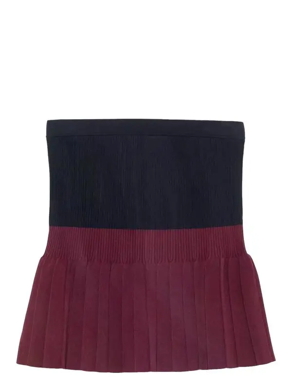 Sandro Plissé Skirt - Blue