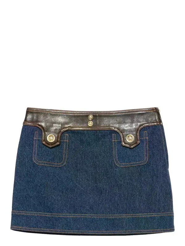 Sandro Denim Mini Skirt - Blue