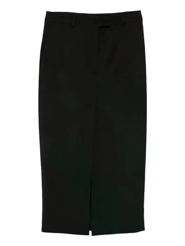 PNK Front-split Skirt - Black