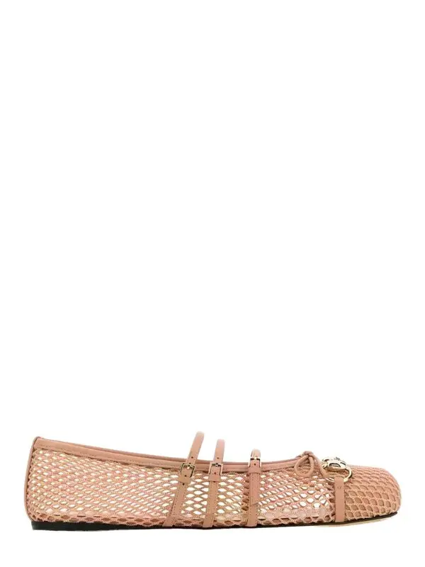 Gucci Perforated Ballerinas - Neutrals