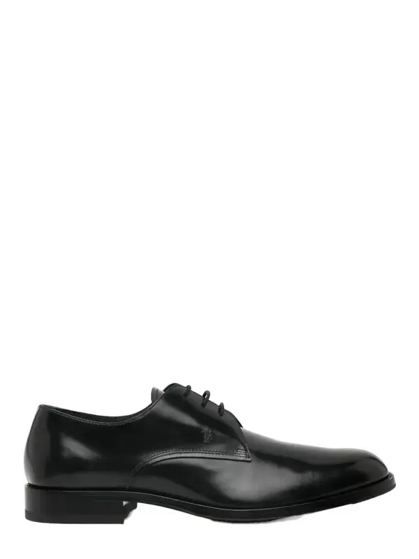TOD'S Leather Derby Shoes - Black