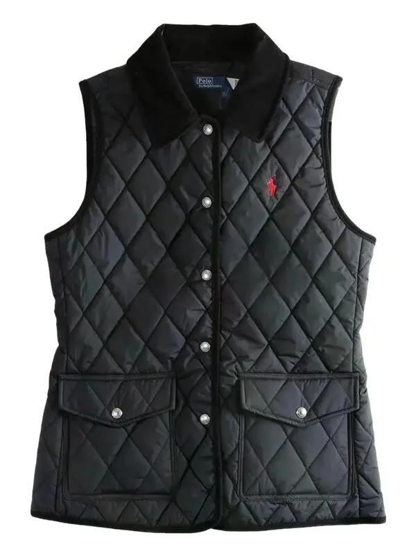 Polo Ralph Lauren Corduroy Quilted Gilet - Black