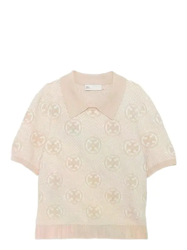 Tory Burch Monogram Jacquard Top - Neutrals