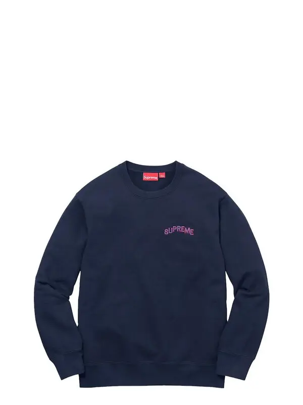 Supreme Arc Crewneck Sweatshirt - Navy Blue