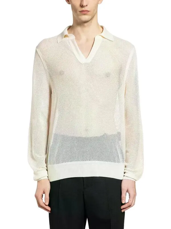 TOM FORD Semi-sheer Long-sleeve Sweater - Neutrals