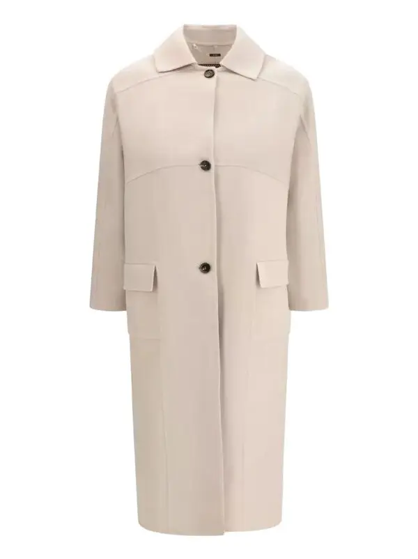 Kiton Flap-pocket Coat - Neutrals