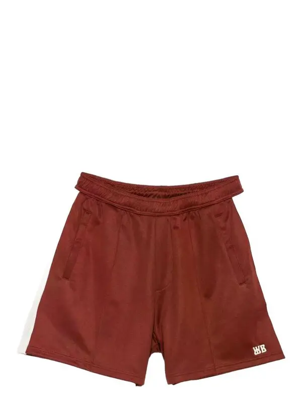 WALES BONNER Motion Contrast-trim Shorts - Red