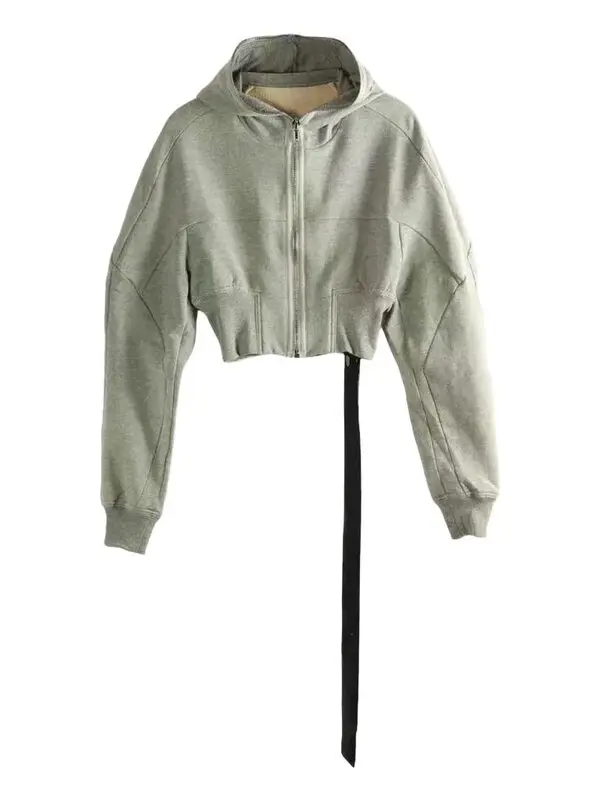 Rick Owens Collage Gimp Zip Hoodie - Grey