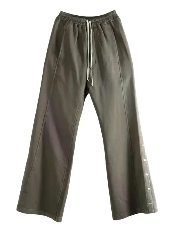 Rick Owens Wide Leg Button Trousers - Brown