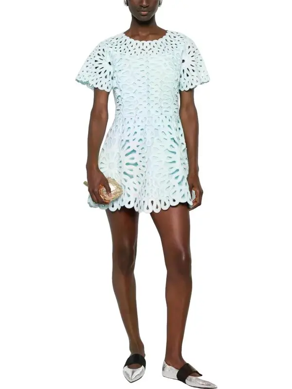 Simkhai Emrys Cut-out Mini Dress - Blue