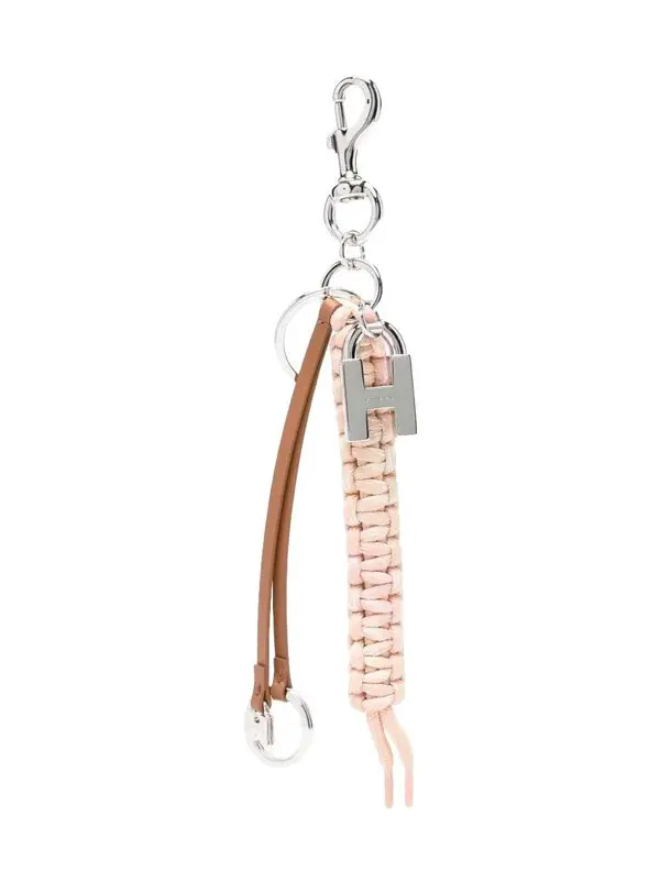 Hogan Metal Charm Keychain - Pink