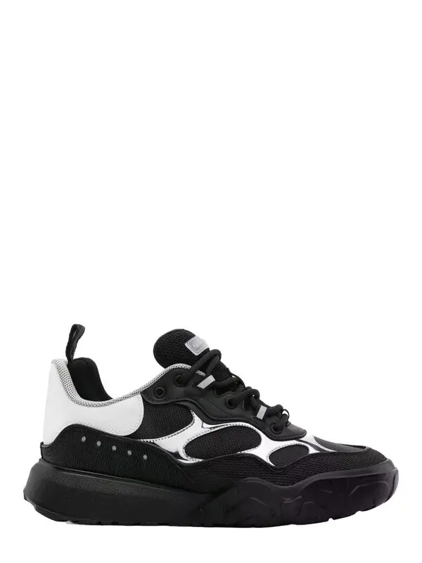 Alexander McQueen Lace-up Panelled Sneakers - Black
