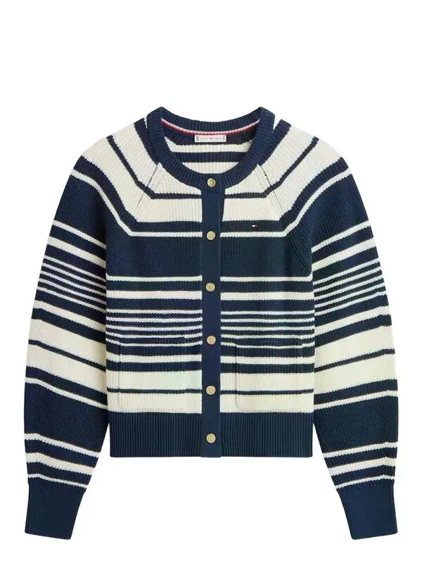 Tommy Hilfiger Striped Cardigan - Blue
