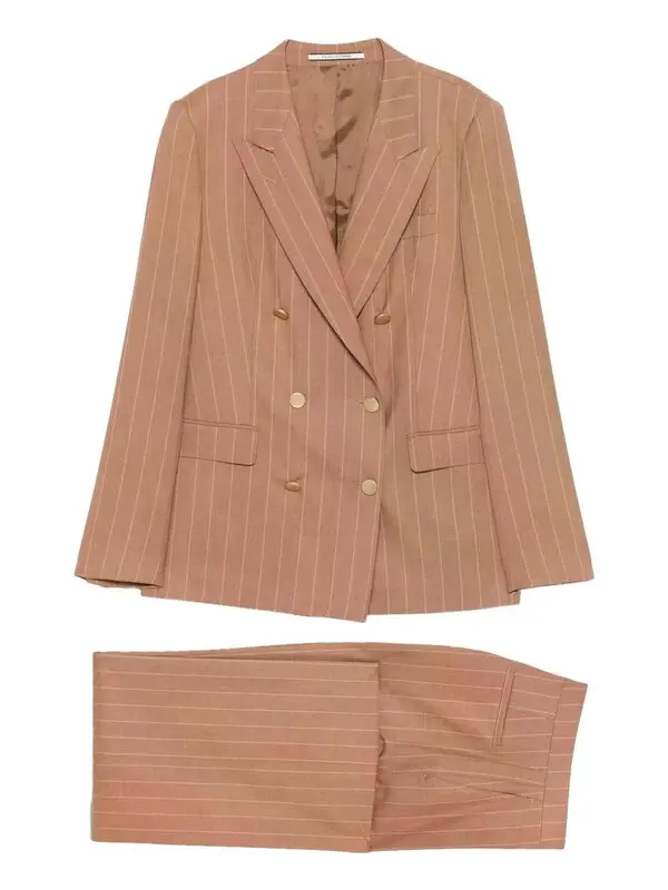 Tagliatore Pinstripe Double-breasted Suit - Neutrals