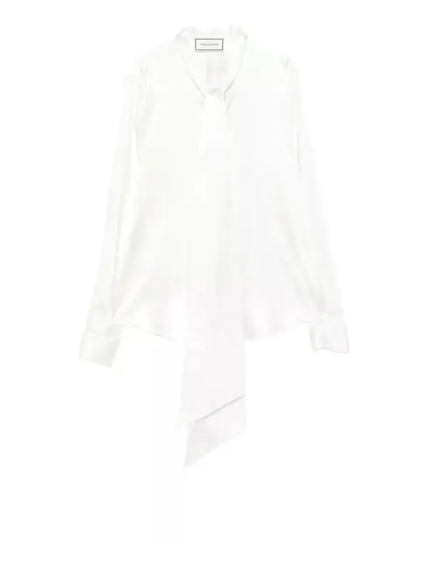 Tagliatore Tie Blouse - White