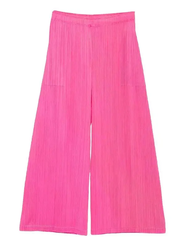 Issey Miyake Monthly Colors: January Plissé Wide-leg Trousers - Pink