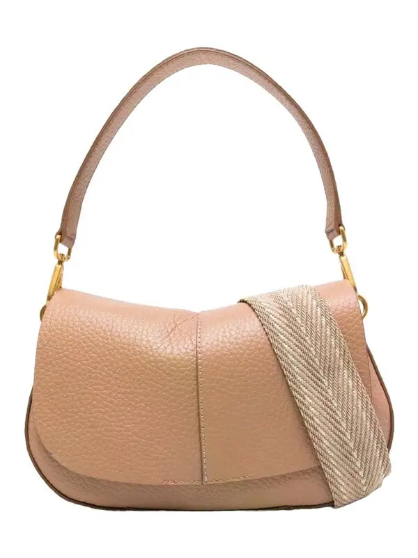GIANNI CHIARINI Helena Round Leather Shoulder Bag - Neutrals