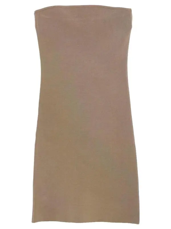 ENTIRE STUDIOS Bandeau Mini Dress - Brown