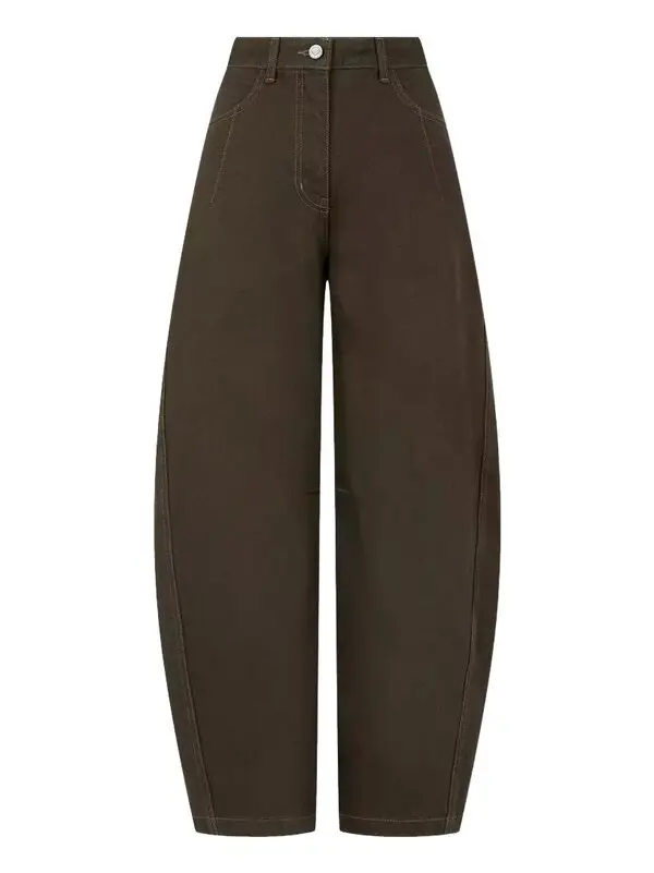 STUDIO TOMBOY Curved-leg Jeans - Brown
