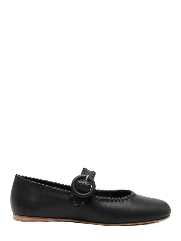 PALOMA BARCELO Trim-detail Ballerina Flats - Black