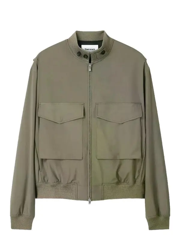 TONYWACK Zip-up Jacket With Patch Pockets - Green
