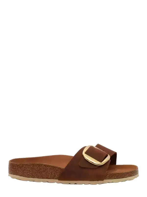 BIRKENSTOCK Madrid Big-buckle Leather Sandals - Brown