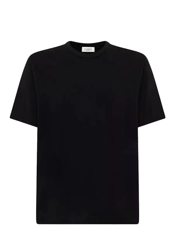 LANEUS Crew-neck T-shirt - Black