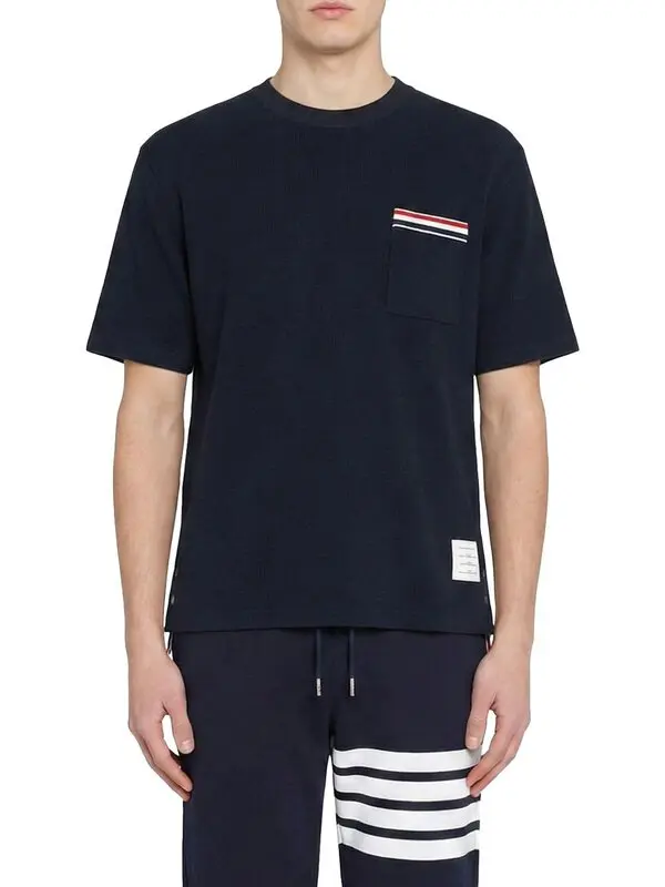Thom Browne Cotton Blend T-shirt - Blue