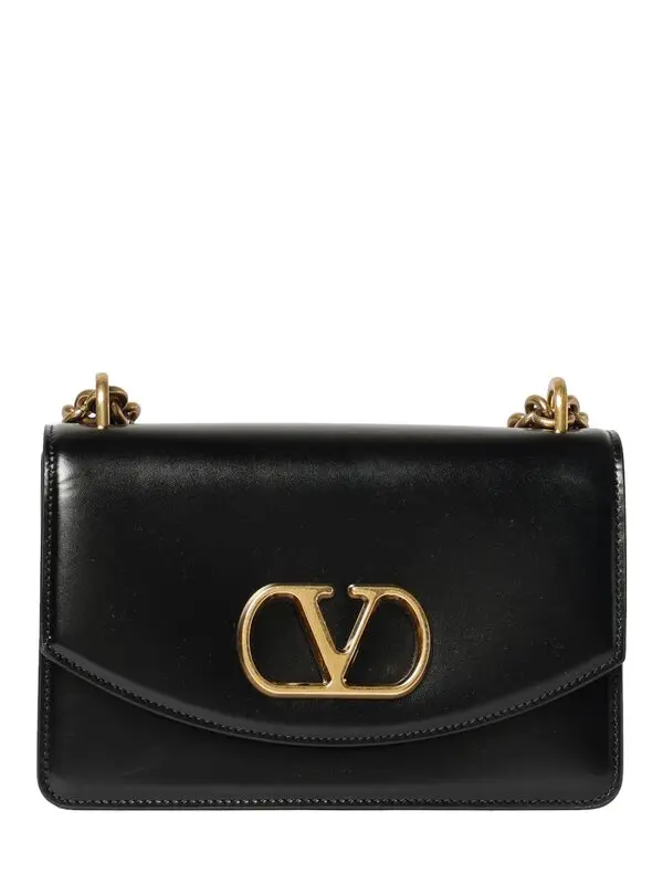 Valentino Garavani Vlogo Mini Leather Bag - Black
