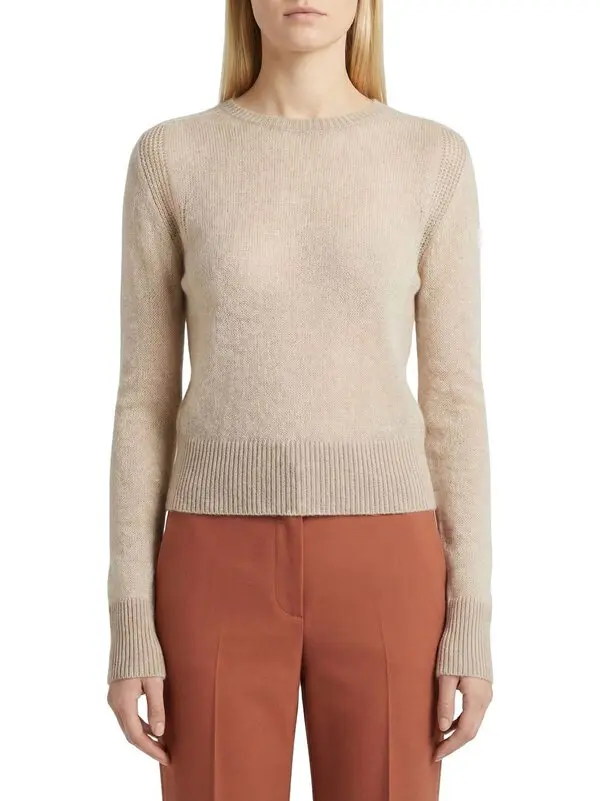 SA SU PHI Cashmere Crew Neck Sweater - Beige
