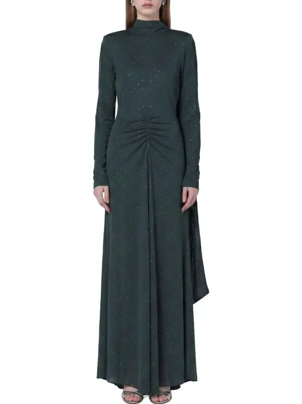 ROTATE BY BIRGER CHRISTENSEN Long Sleeve Maxi Dress - Green
