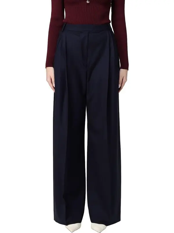 Victoria Beckham Wide Leg Trousers - Blue