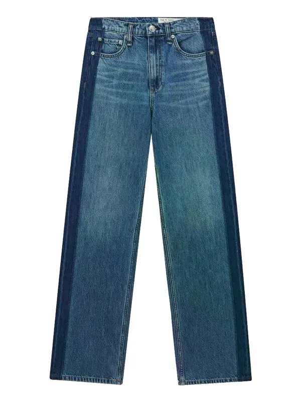 Rag & Bone Panel Straight-leg Jeans - Blue
