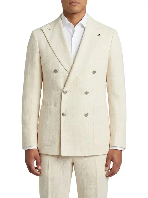 Tagliatore Double-breasted Jacket - Yellow Cream