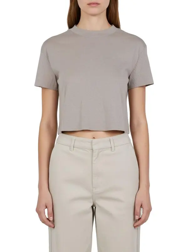 THOM KROM Cropped T-shirt - Grey
