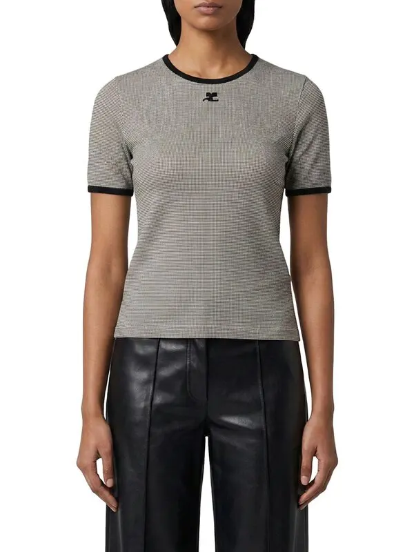 COURREGES Graphic T-shirt - Grey