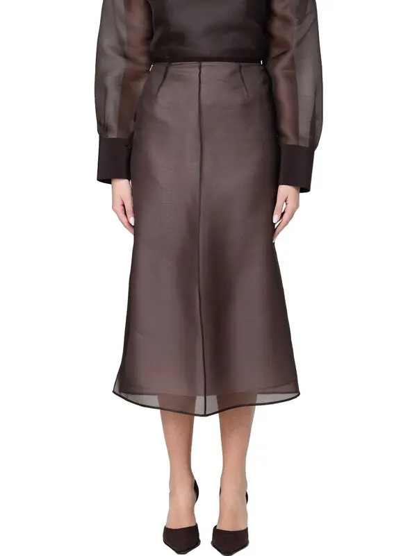 Agnona Midi Skirt - Brown