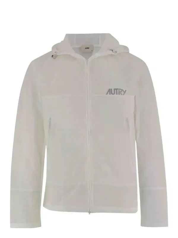 AUTRY Zip-fastening Hooded Jacket - White