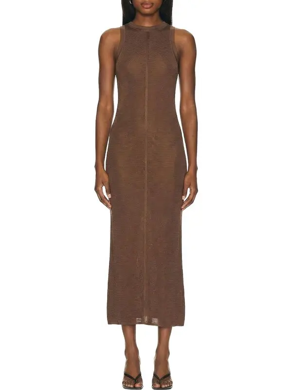 Loulou De Saison Midi Dress - Brown