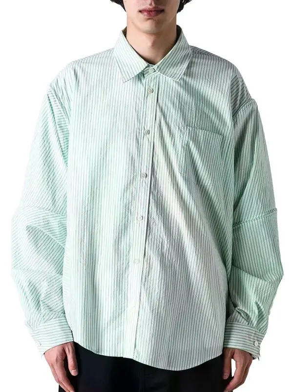 DOUBLET Detachable Striped Shirt - Green