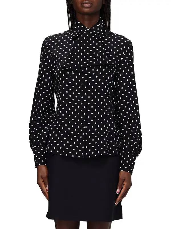 Valentino Garavani Polka Dot Silk Shirt - Black