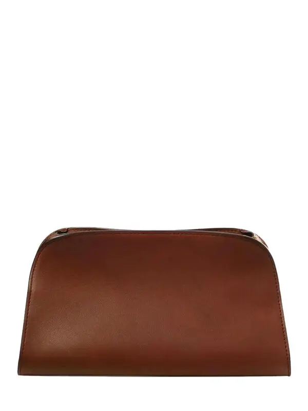 THE ROW Peggy Strap Clutch - Brown