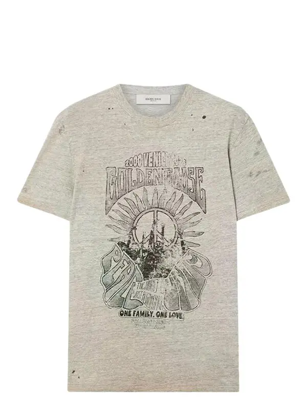 GOLDEN GOOSE Graphic T-shirt - Grey